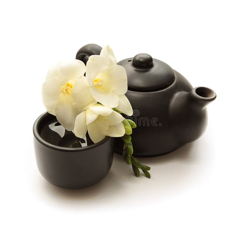 Chinese Tea Set stock photo. Image of bloom, china, chinese - 12627462
