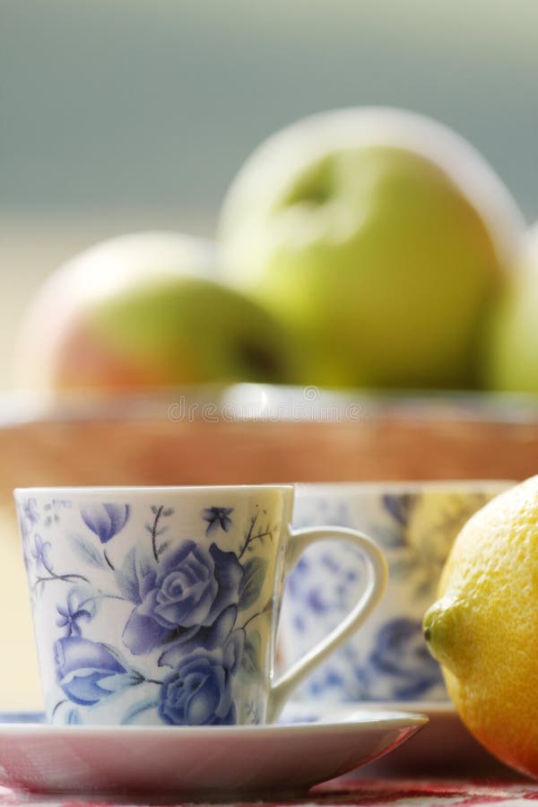 Tea and fruit at picnic stock image. Image of breakfast - 29710877