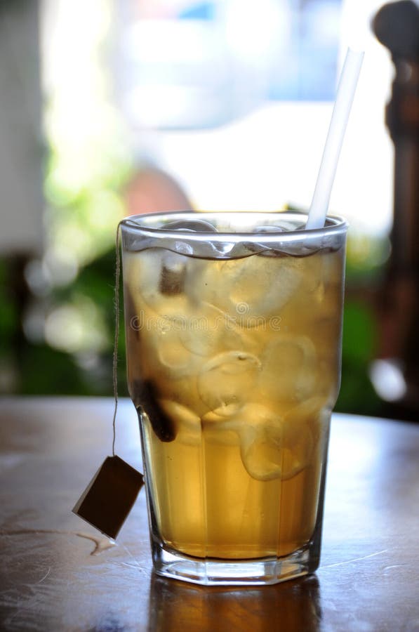 Tea glass stock photo. Image of beverage, glass, straw - 25199120