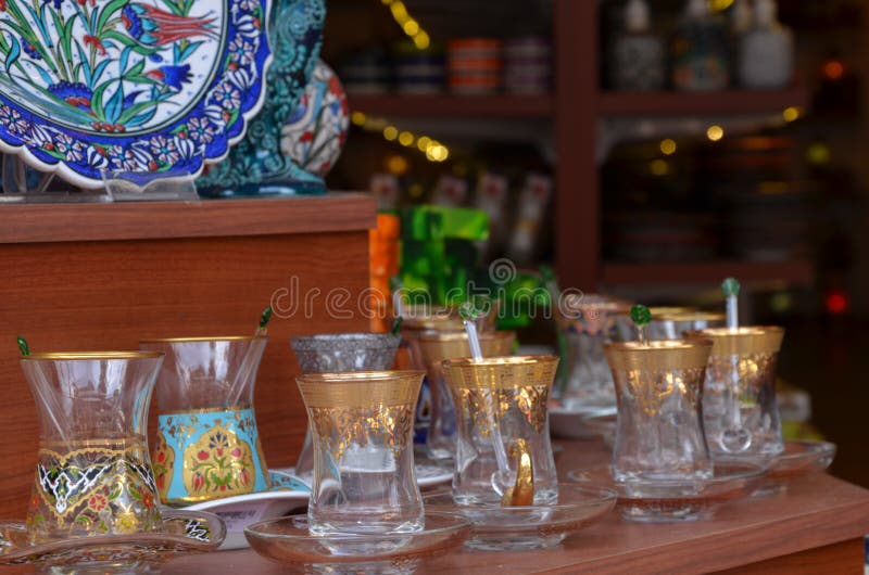 Tea Glass stock image. Image of traditional, glasses - 89465765