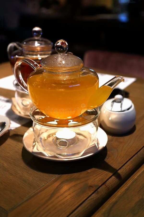 Tea heated candle stock image. Image of drinks, flame - 35209953