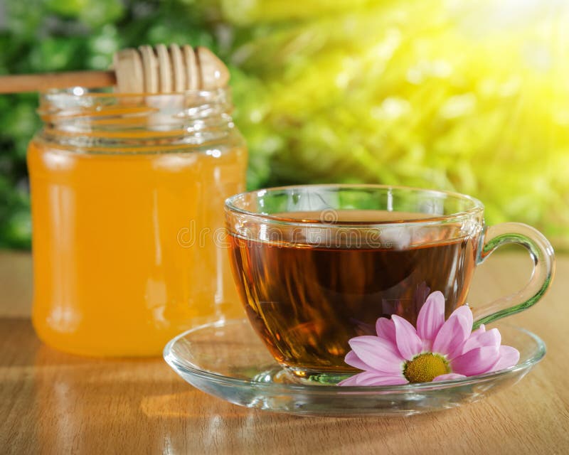 Tea with honey stock photo. Image of food, closeup, healthy - 64733008
