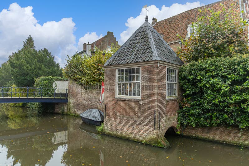 Tea House Along the Canal in Amersfoort Stock Photo - Image of city ...