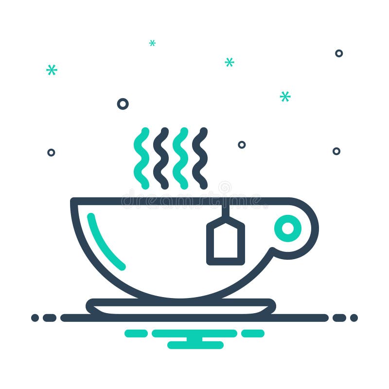 Mix Icon for Tea, Freshup and Liquid Stock Vector - Illustration of ...