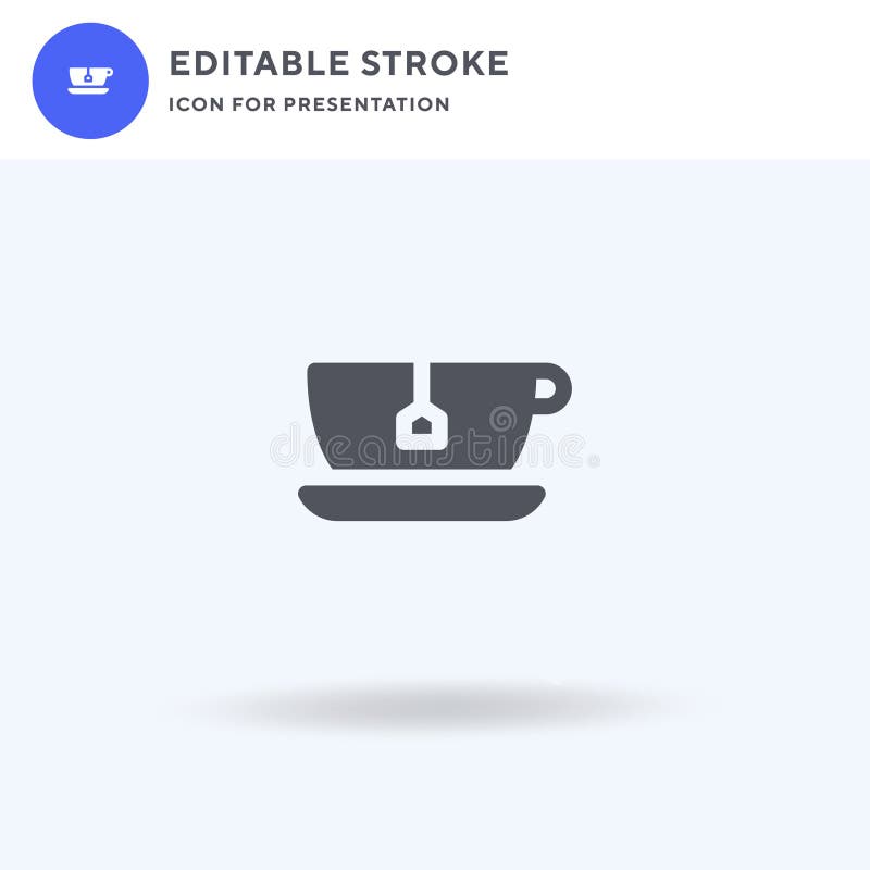 Tea Icon Vector, Filled Flat Sign, Solid Pictogram Isolated on White ...