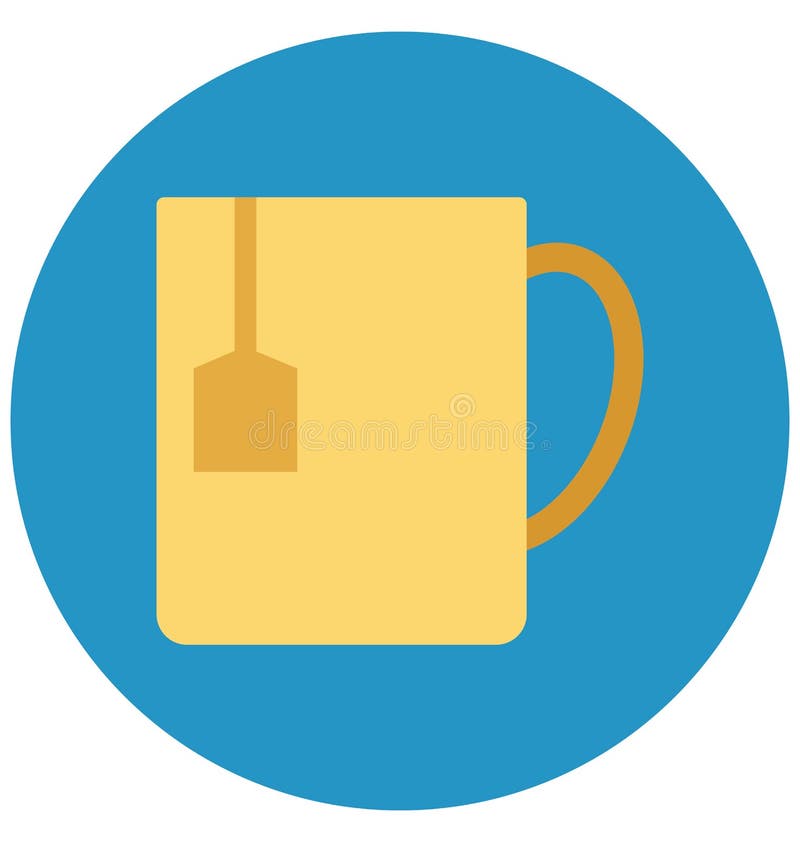 Tea, Instant Tea Isolated Color Vector Icon that Can Be Easily Modified ...
