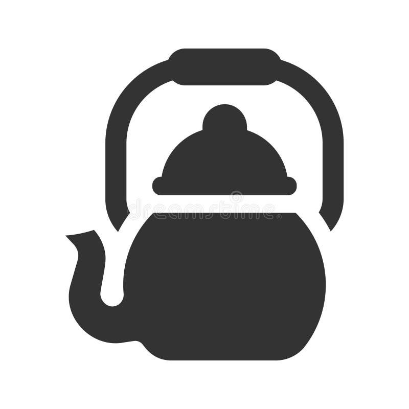 Tea kettle Icon stock vector. Illustration of coffee - 345331009