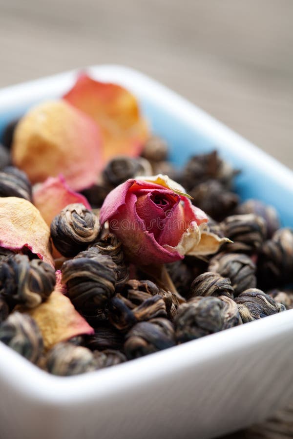 Tea leaves stock photo. Image of leaves, herb, bowl, health - 26437634