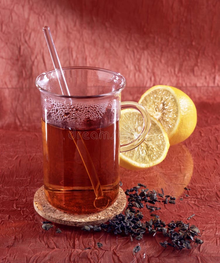 Tea and Lemon stock photo. Image of fabric, dessert - 213143860
