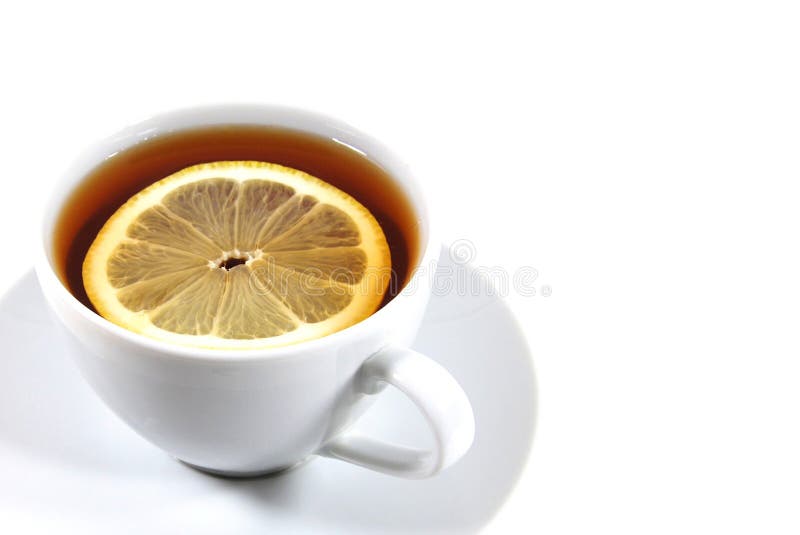 Tea with lemon stock photo. Image of herb, plate, drink - 30366912