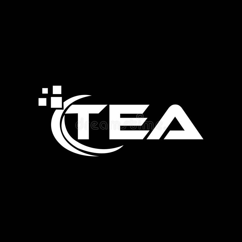 TEA Letter Logo Design on Black Background. TEA Creative Initials ...