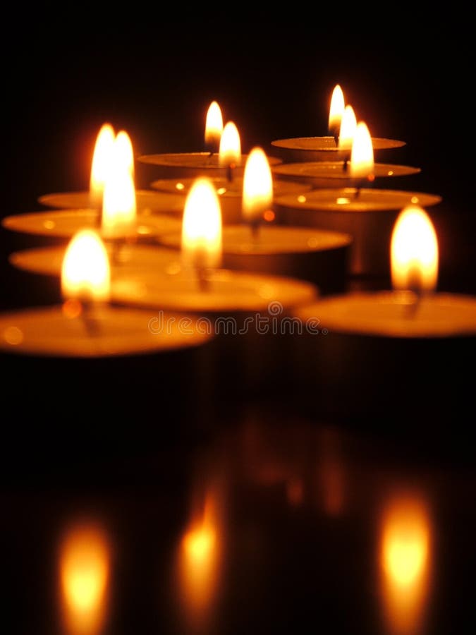 Tea Lights stock image. Image of lights, festive, peaceful - 2706037