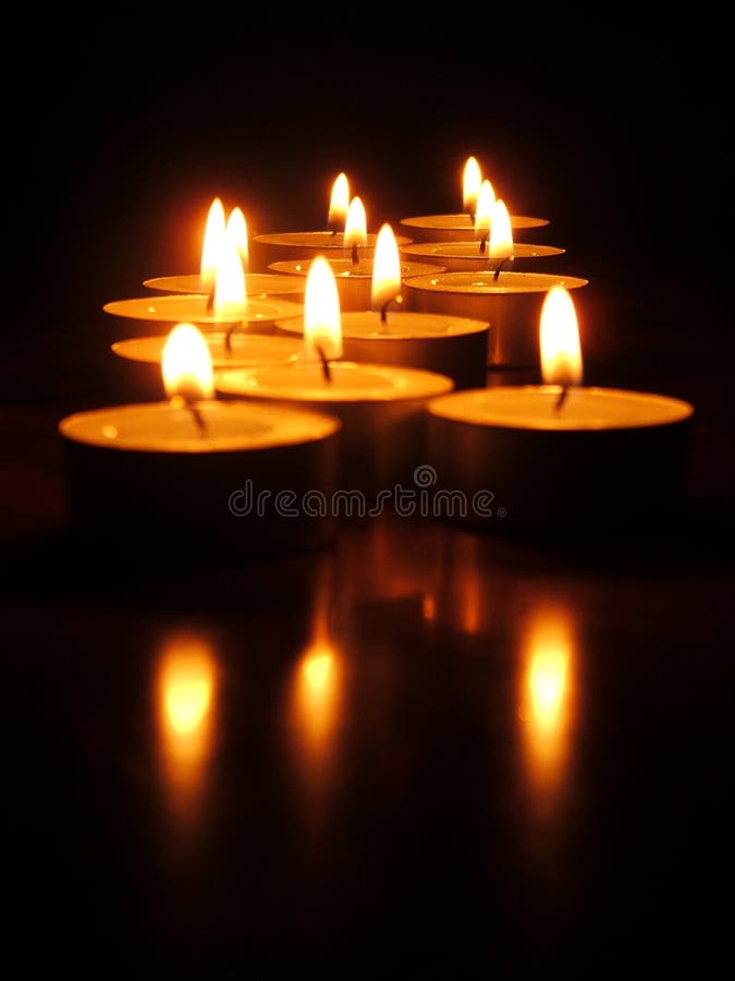 Tea Lights stock image. Image of lights, festive, peaceful - 2706037