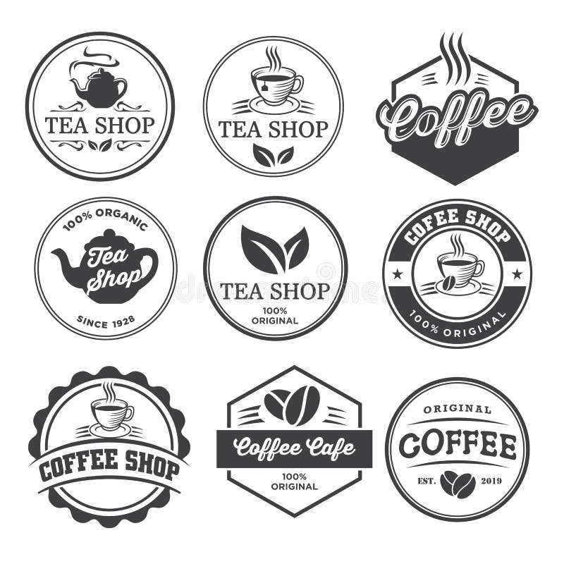 Tea Logo , Coffe Logo Vector Stock Illustration - Illustration of ...
