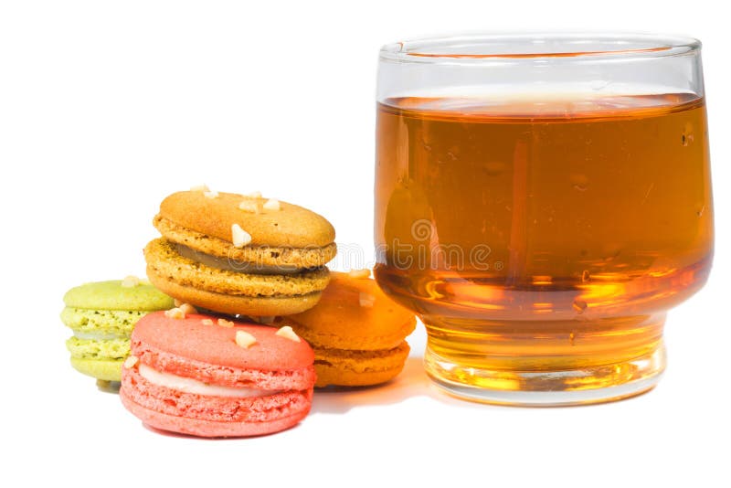 Tea and macaroon stock photo. Image of colorful, cafe - 62486022