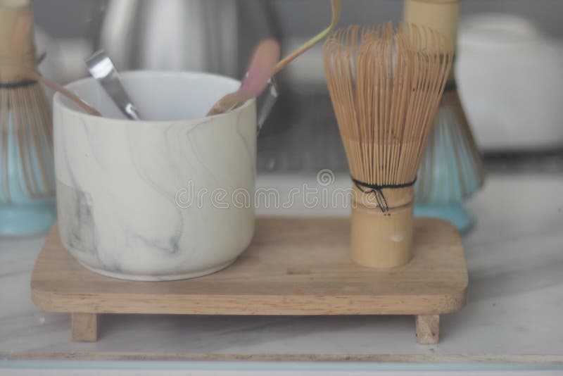 Japanese Tea Making Equipment Stock Photo - Image of equipment, table ...