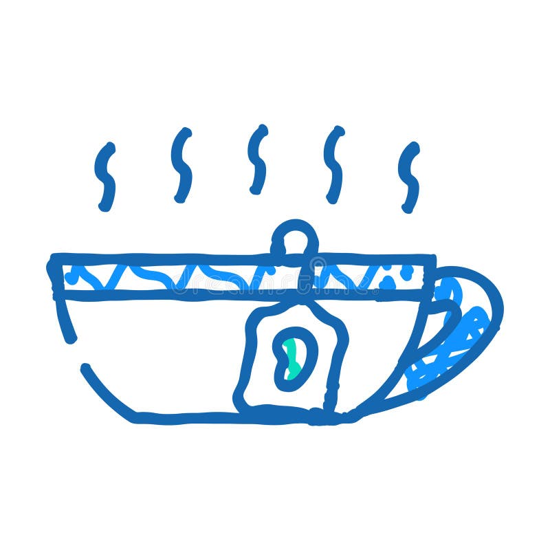 Tea Mango Icon Doodle Illustration Stock Vector - Illustration of home ...