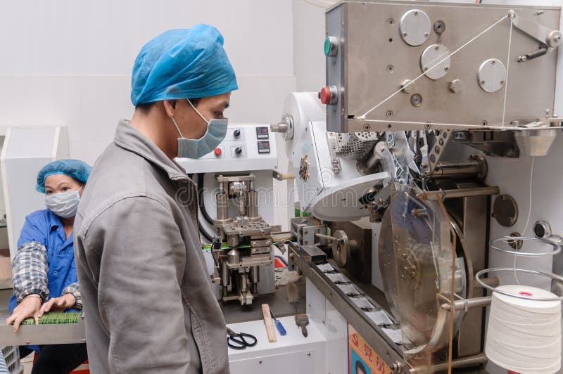 Tea Manufacturing Workers editorial stock photo. Image of workshop ...