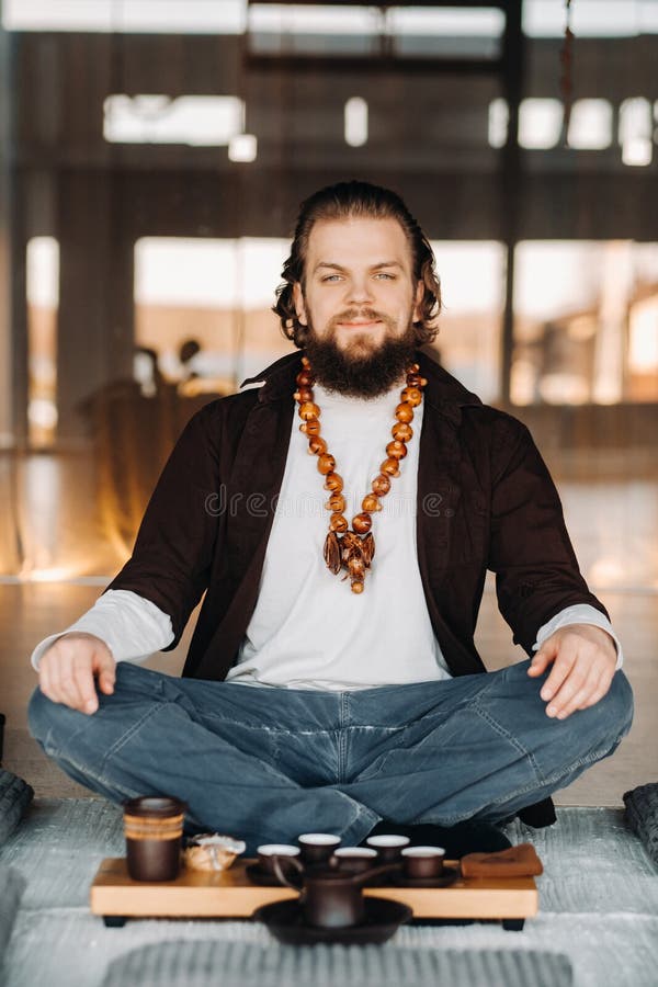 The Tea Master is Preparing To Hold a Tea Ceremony in the Interior ...