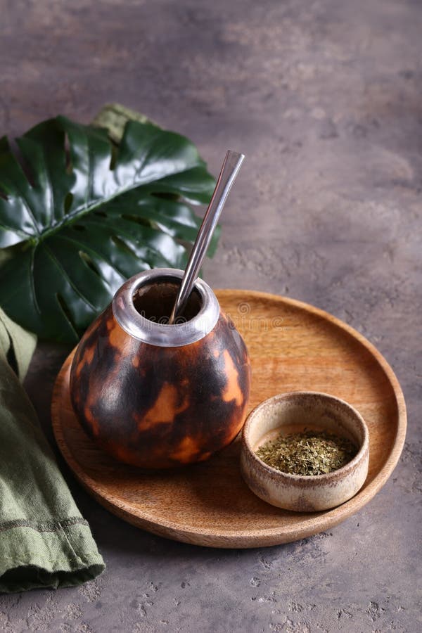 Tea mate stock image. Image of infusion, green, straw - 185796713