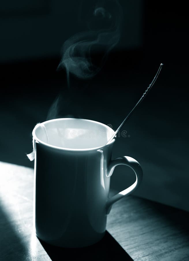 Tea mug monochrome stock photo. Image of taste, home - 22735274