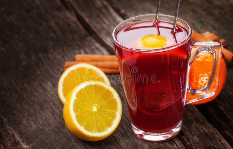 Tea, mulled wine stock photo. Image of brown, market - 46481762