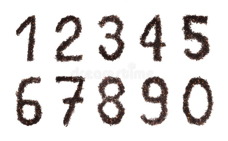 Tea Numbers stock photo. Image of leaves, leaf, sign - 27767240