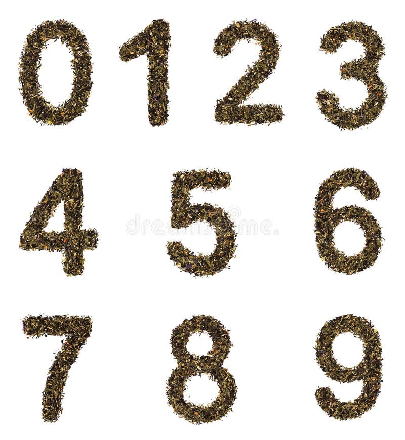 Tea numbers stock image. Image of object, plant, herb - 30807945