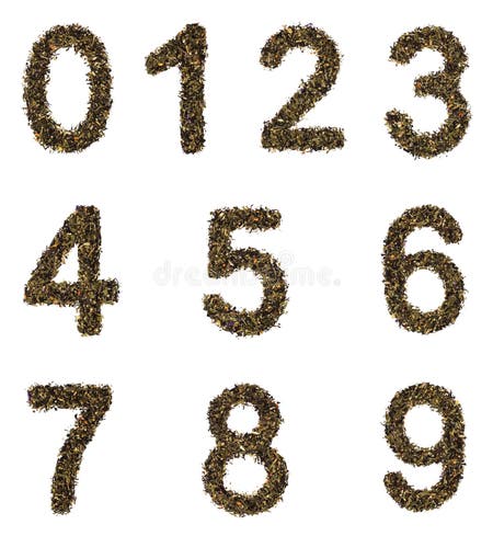 Tea numbers stock image. Image of object, plant, herb - 30807945