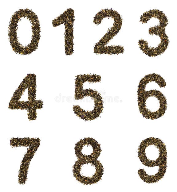 Tea numbers stock image. Image of object, plant, herb - 30807945