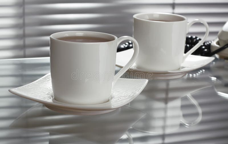 Tea at office stock photo. Image of serveware, office - 9339042
