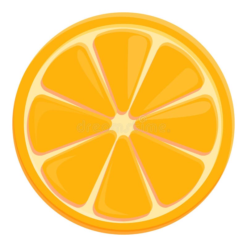 Tea Orange Slice Icon, Cartoon Style Stock Vector - Illustration of ...