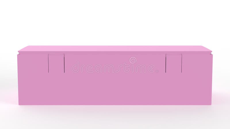 Tea Packaging Blank Paper Box, Cardboard Container Stock Illustration ...