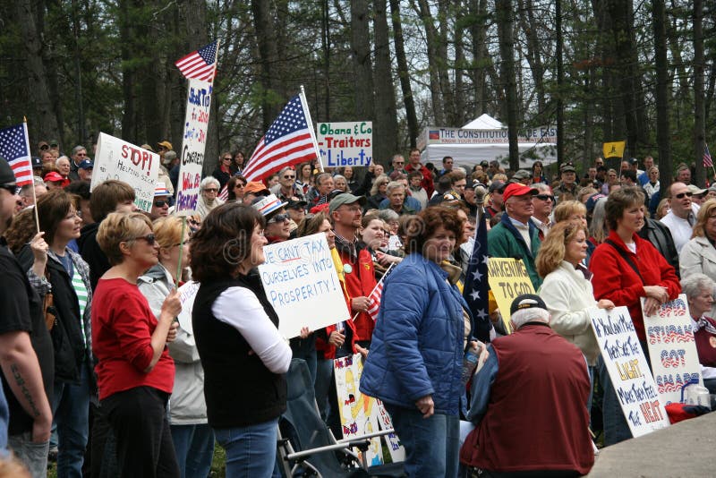 Tea Party Express Interview Editorial Photo - Image of liberty, crowd ...