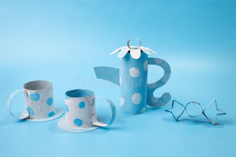 Tea Party, Pot, Mixed Art, Paper Craft Low Poly Stock Image - Image of ...