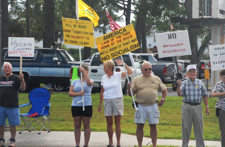 Tea Party Protesters editorial image. Image of citizens - 10857735