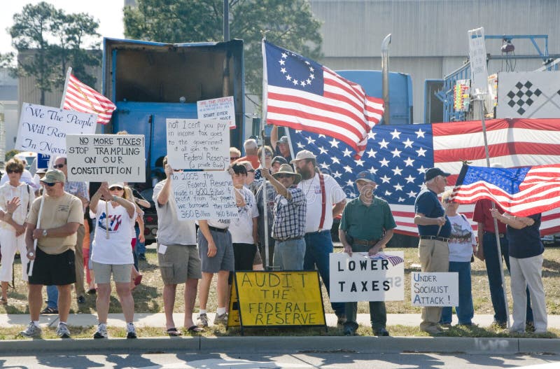 Tea Party Protesters editorial photo. Image of senior - 10857716