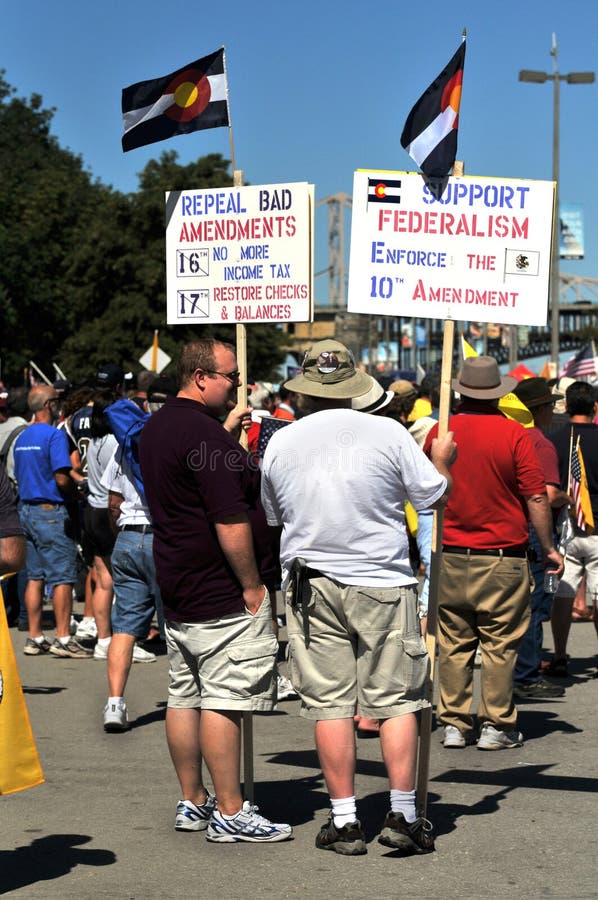 Tea Party Rally in Saint Louis Missouri Editorial Stock Photo - Image ...