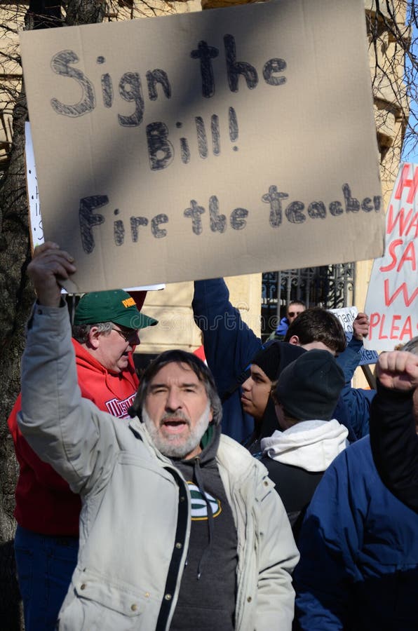 Tea Party Supporter in Wisconsin Editorial Photography - Image of ...