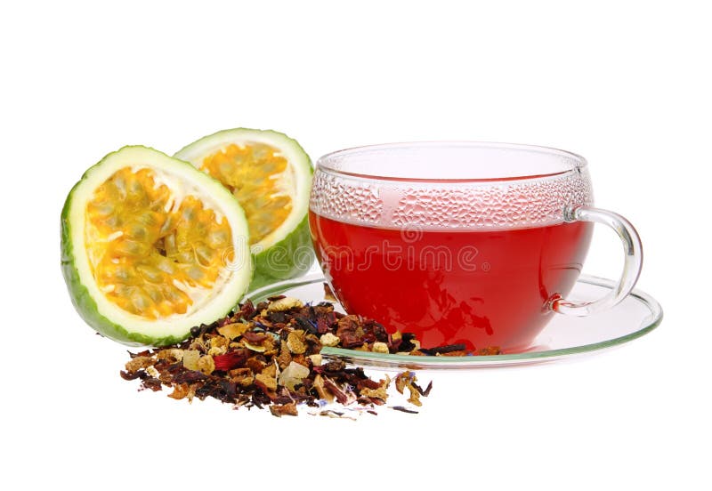 Tea from passion fruit 04 stock image. Image of exotic - 17098205