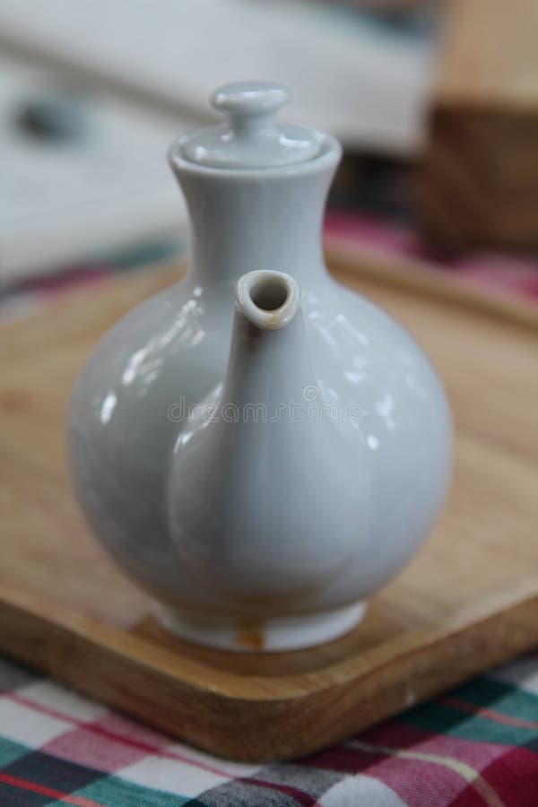 Tea pitcher stock photo. Image of wood, white, rustic - 57029716