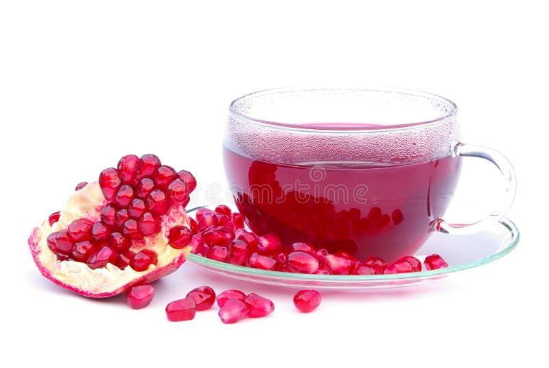Tea pomegranate stock photo. Image of isolated, natural - 12385110