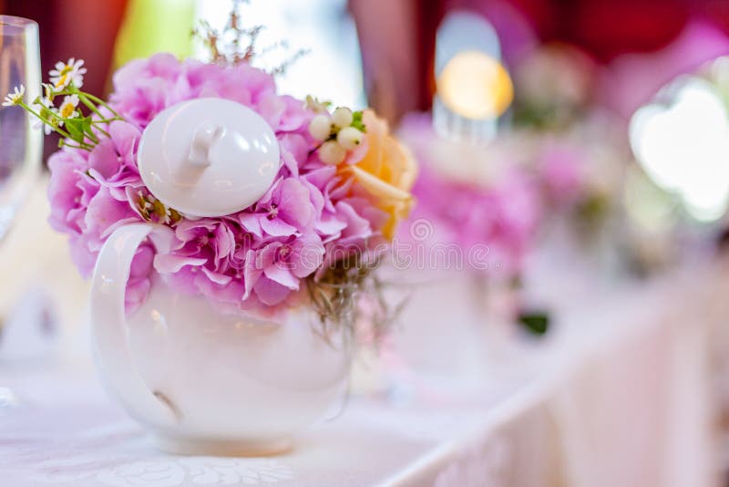 Tea pot decoration stock image. Image of decoration, reception - 47928073