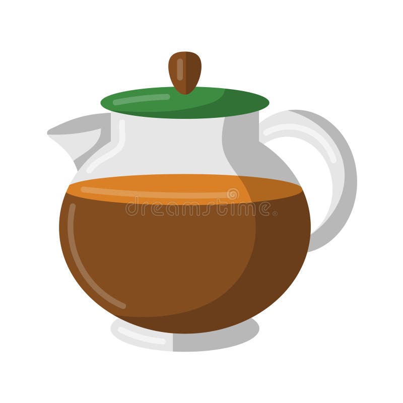 Tea Pot Flat Icon, Water Pot Vector, Hot Drink Kettle Clip Art ...