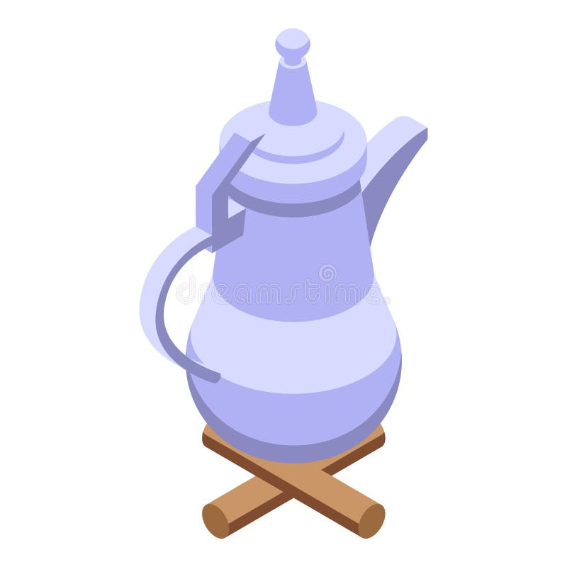 Tea Pot Icon Isometric Vector. Camp Desert Stock Vector - Illustration ...