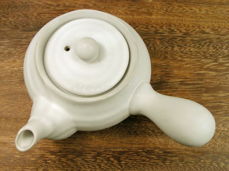 Tea pot-upper view stock photo. Image of refresh, crafts - 580318