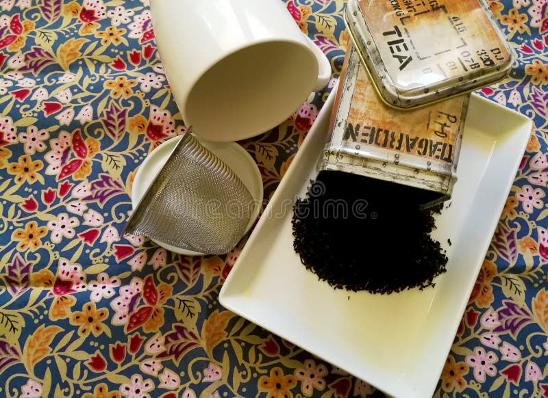 Tea preparation at home stock photo. Image of beverage - 107820102