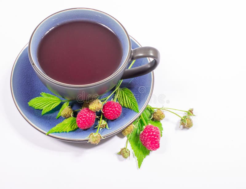 Tea raspberry - closeup. stock image. Image of drink - 59972971