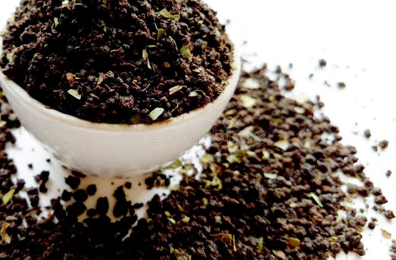 Tea Raw Leaves stock photo. Image of beverage, heap, close - 98559722