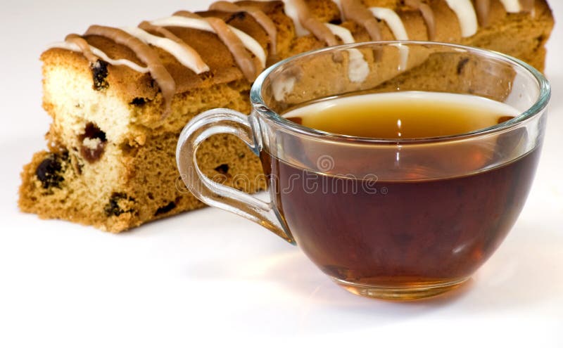 Tea and roll stock photo. Image of english, food, cafe - 48702538